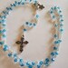 Beautiful Light Blue Rosary - Etsy
