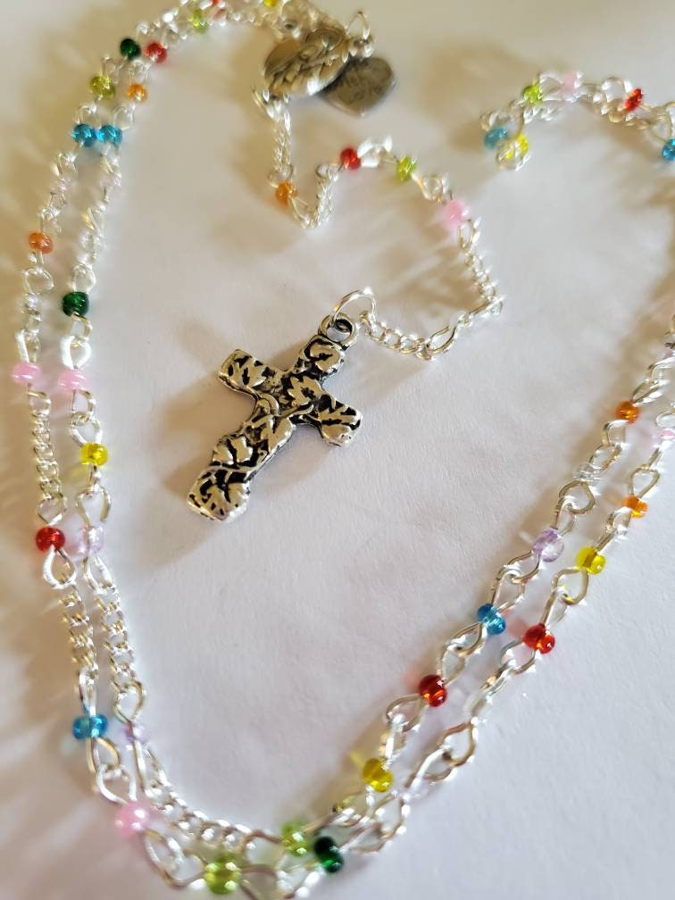 Cute Multicolored Rosary - Etsy