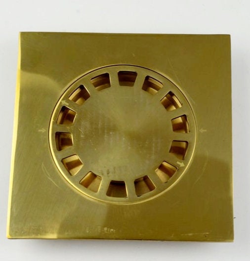 Solid Brass Floor Drain Cover Square Shower Drain . - Etsy