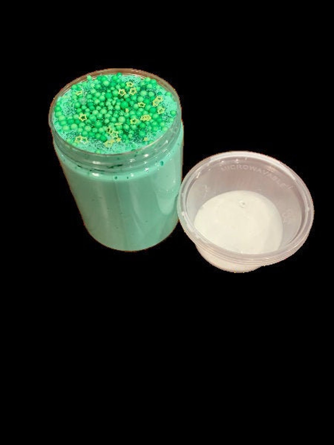 Alien Milkshake Slime, Thick, Glue All, Diy, Mixing, Foam Beads, 8oz ...