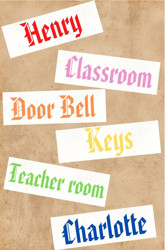 Custom Vinyl Decal Sticker Name Word Text Sticker Create - Etsy