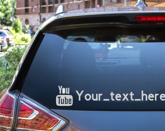 Youtube Car Sticker - Etsy