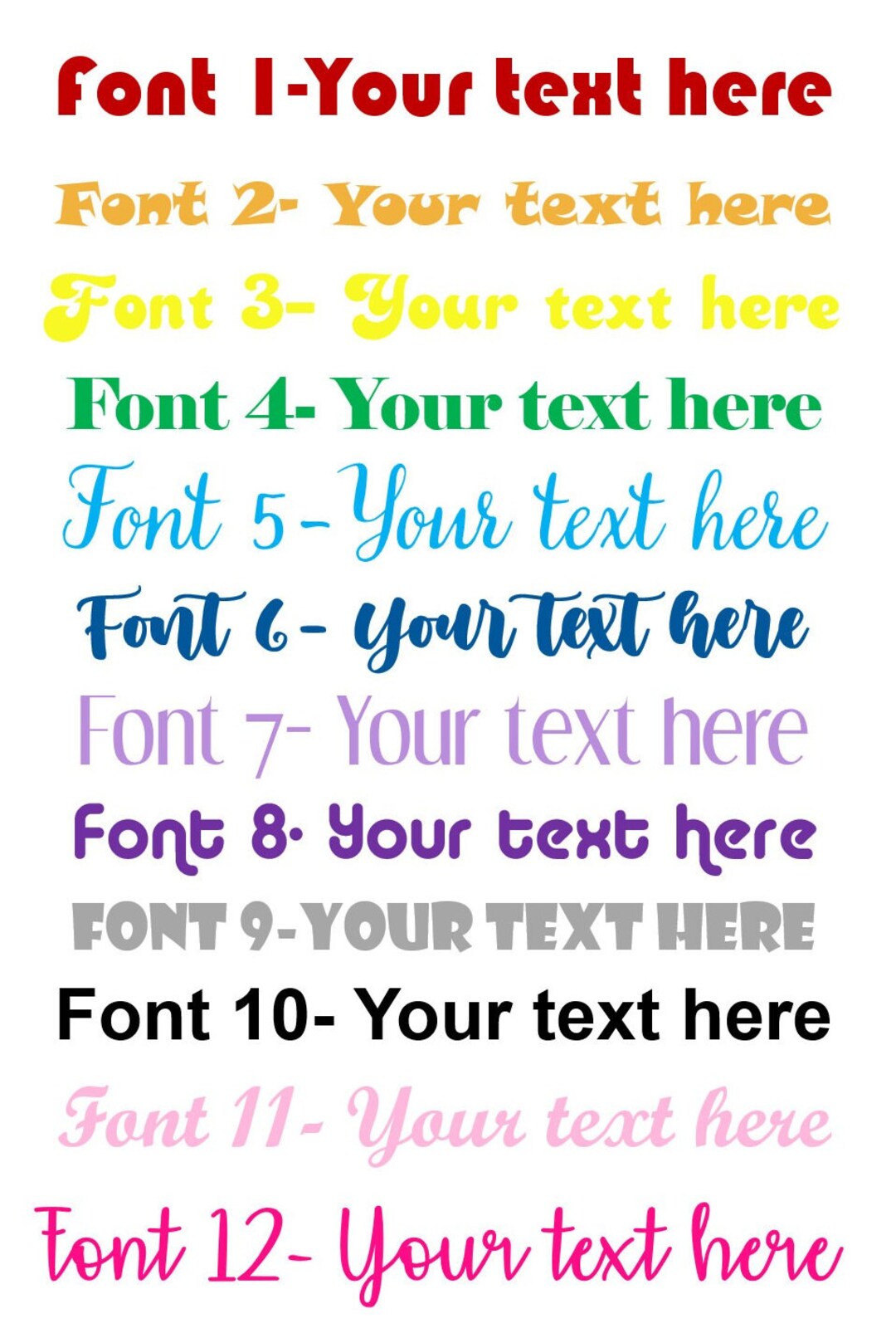 Personalised Name Vinyl Sticker | Word Text Sticker | Cut Fancy Font ...