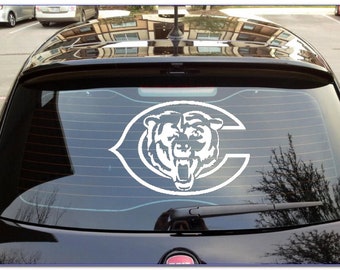 Chicago Bears Car Decal | Etsy