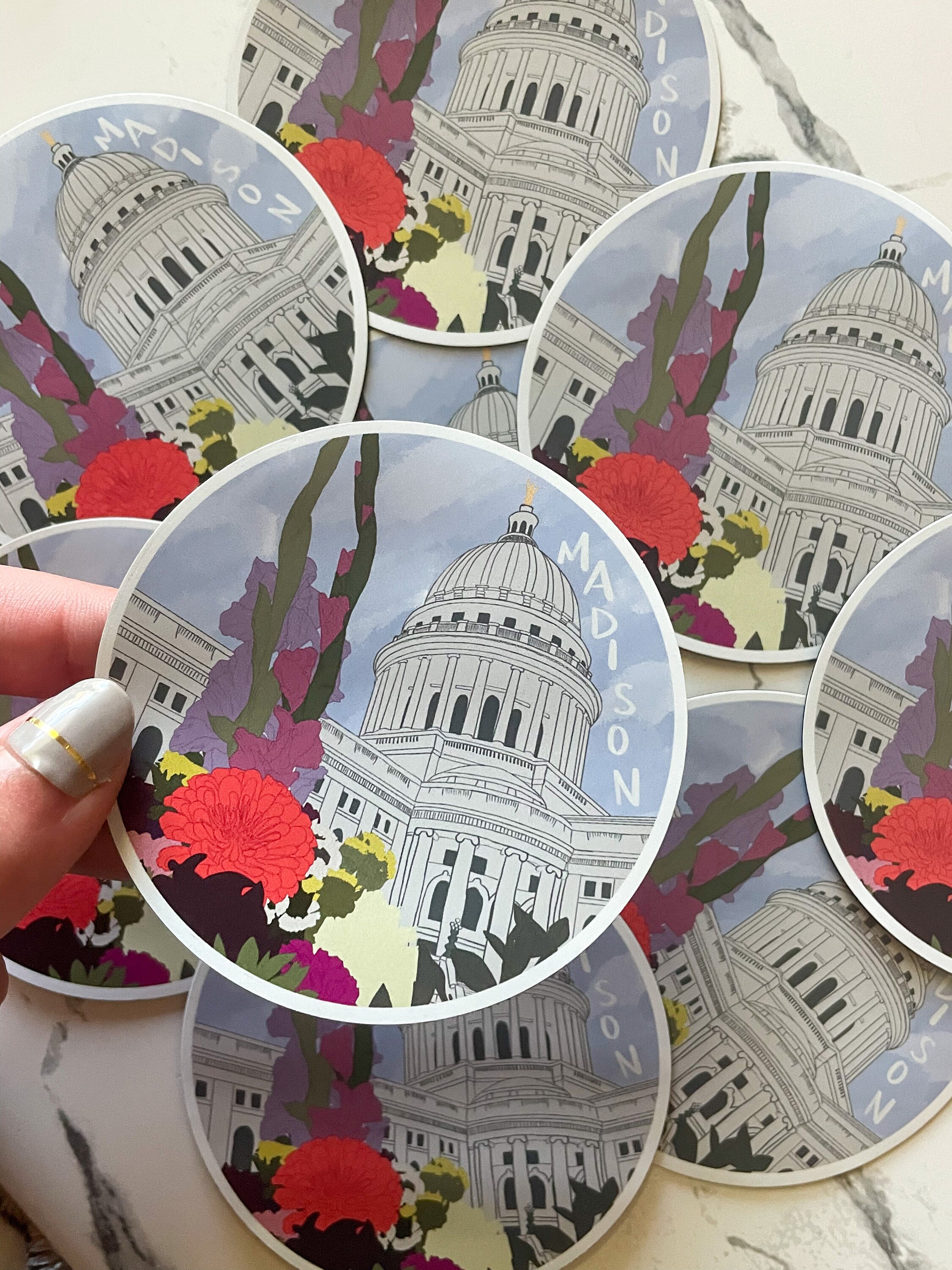 Madison State Capitol Magnet Madison Wisconsin Wisconsin - Etsy UK