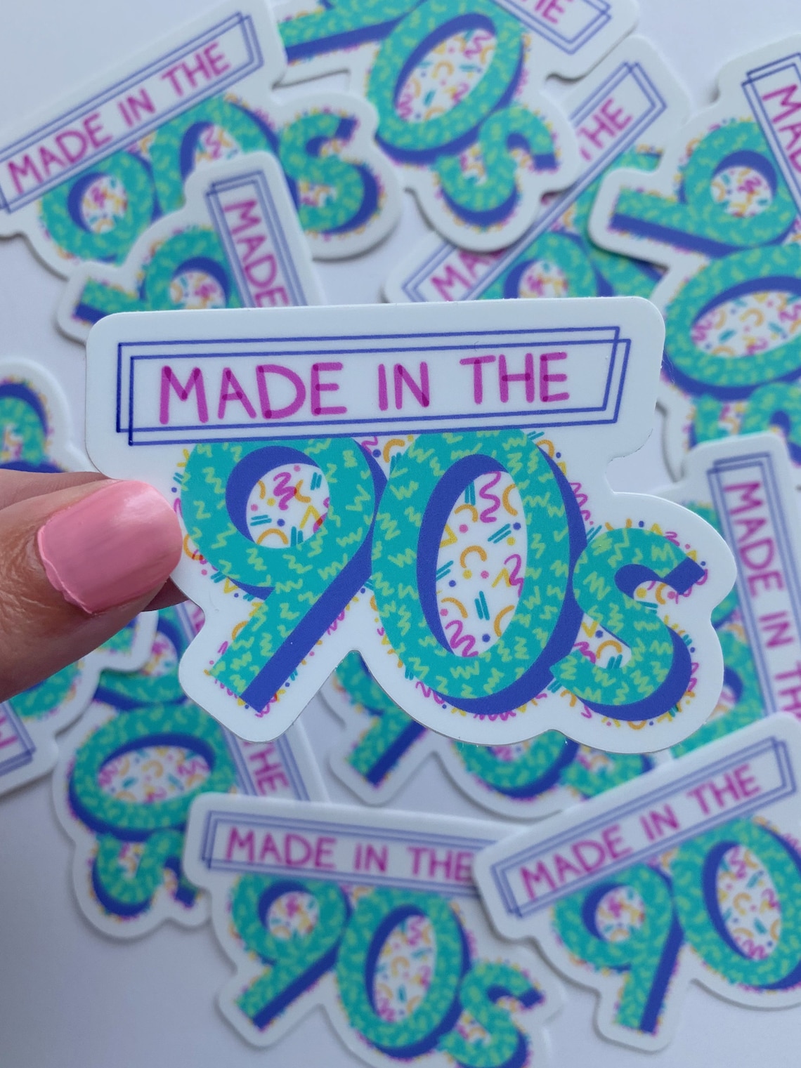 Made in the 90s Sticker 90s Baby Retro Vinyl Sticker for - Etsy