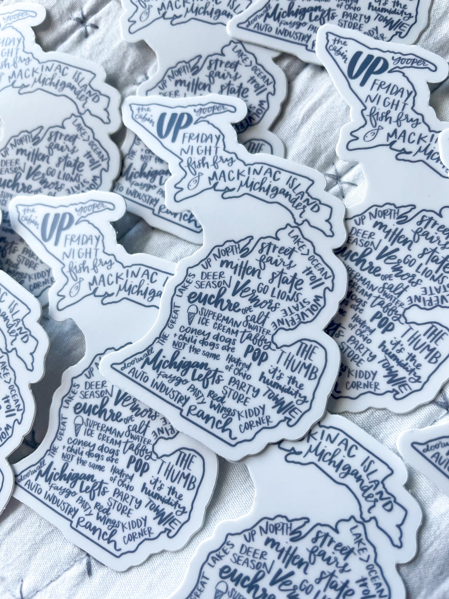 Michigan Sayings Sticker Minimalistic Michigan State Simple - Etsy