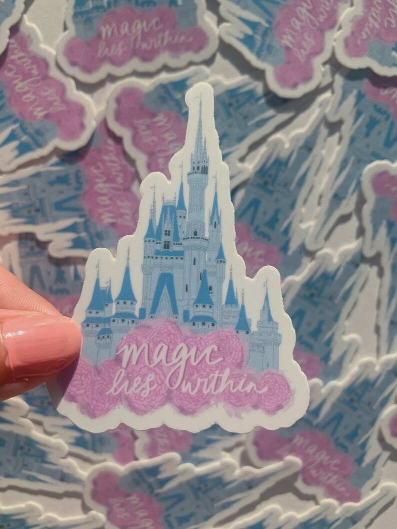 Castle Sticker Magic Lies Within Castle Floral Decal - Etsy