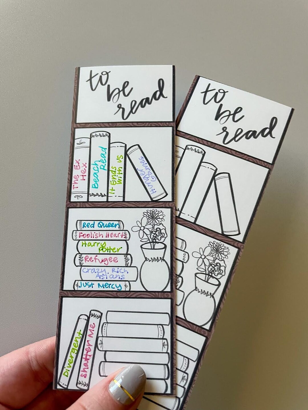 To Be Read List Bookmark | Book Tracker Bookmark | Book Lover Gift ...