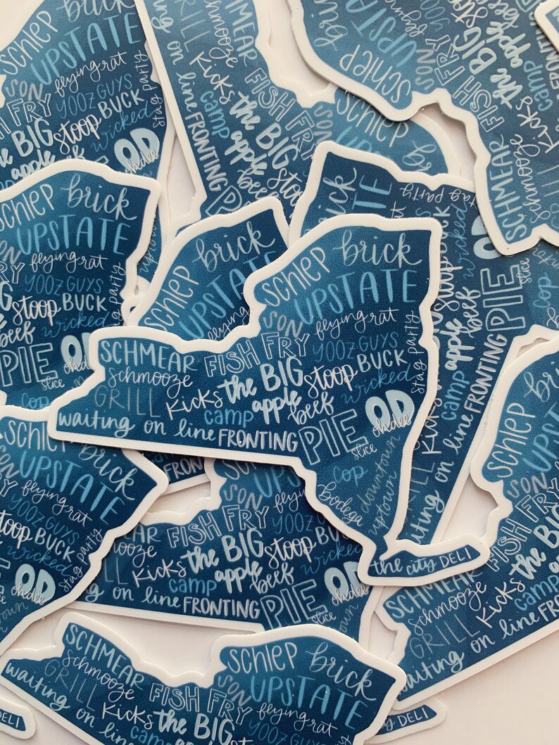 New York Sayings Sticker New York State Sticker New York | Etsy