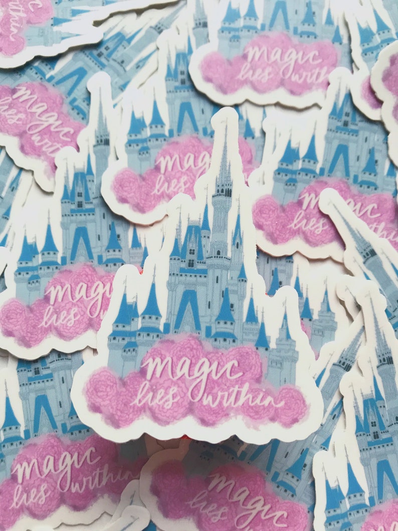 Castle Sticker Magic Lies Within Castle Floral Decal - Etsy