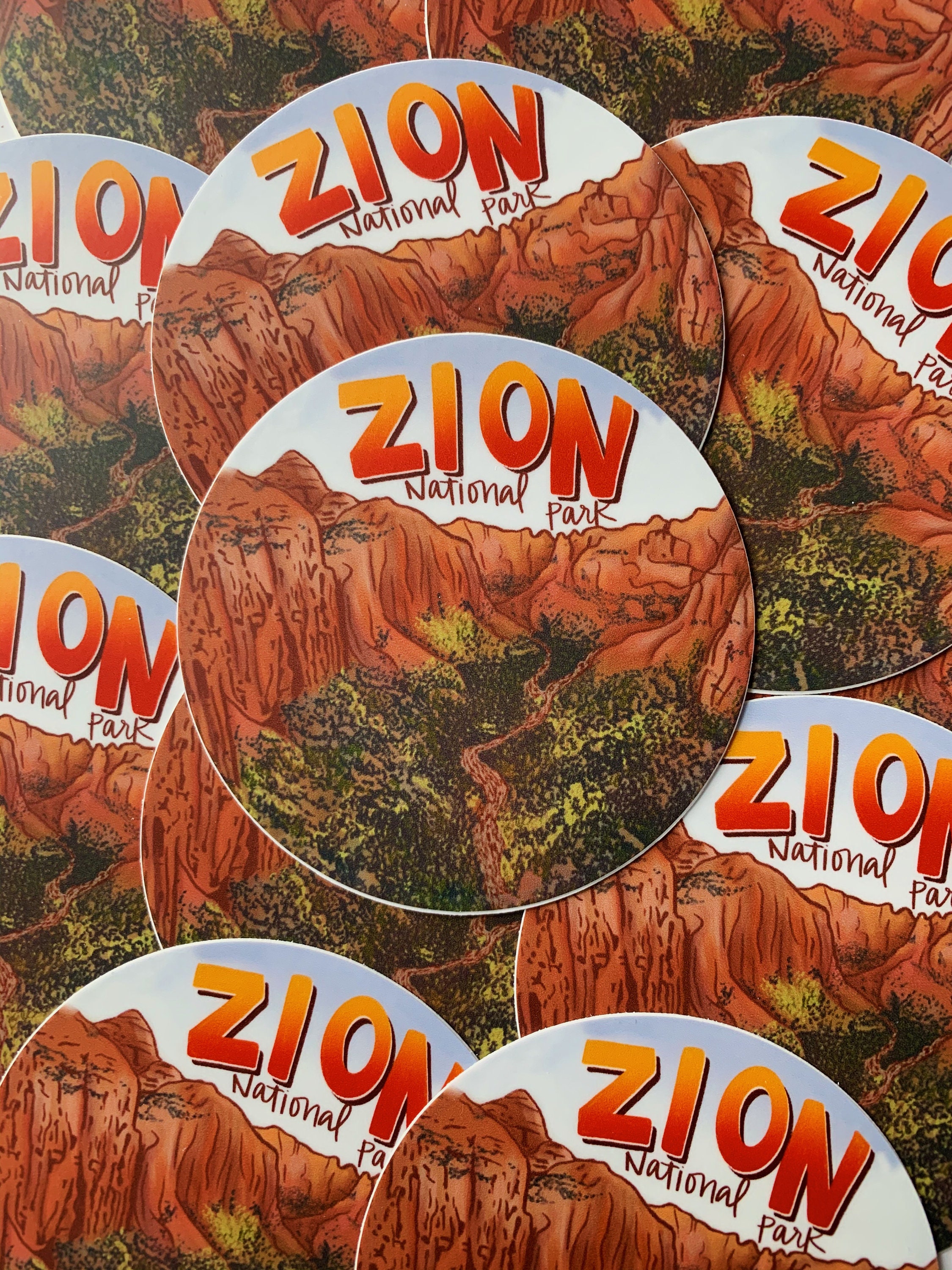Zion National Park Sticker National Park Art Decal - Etsy