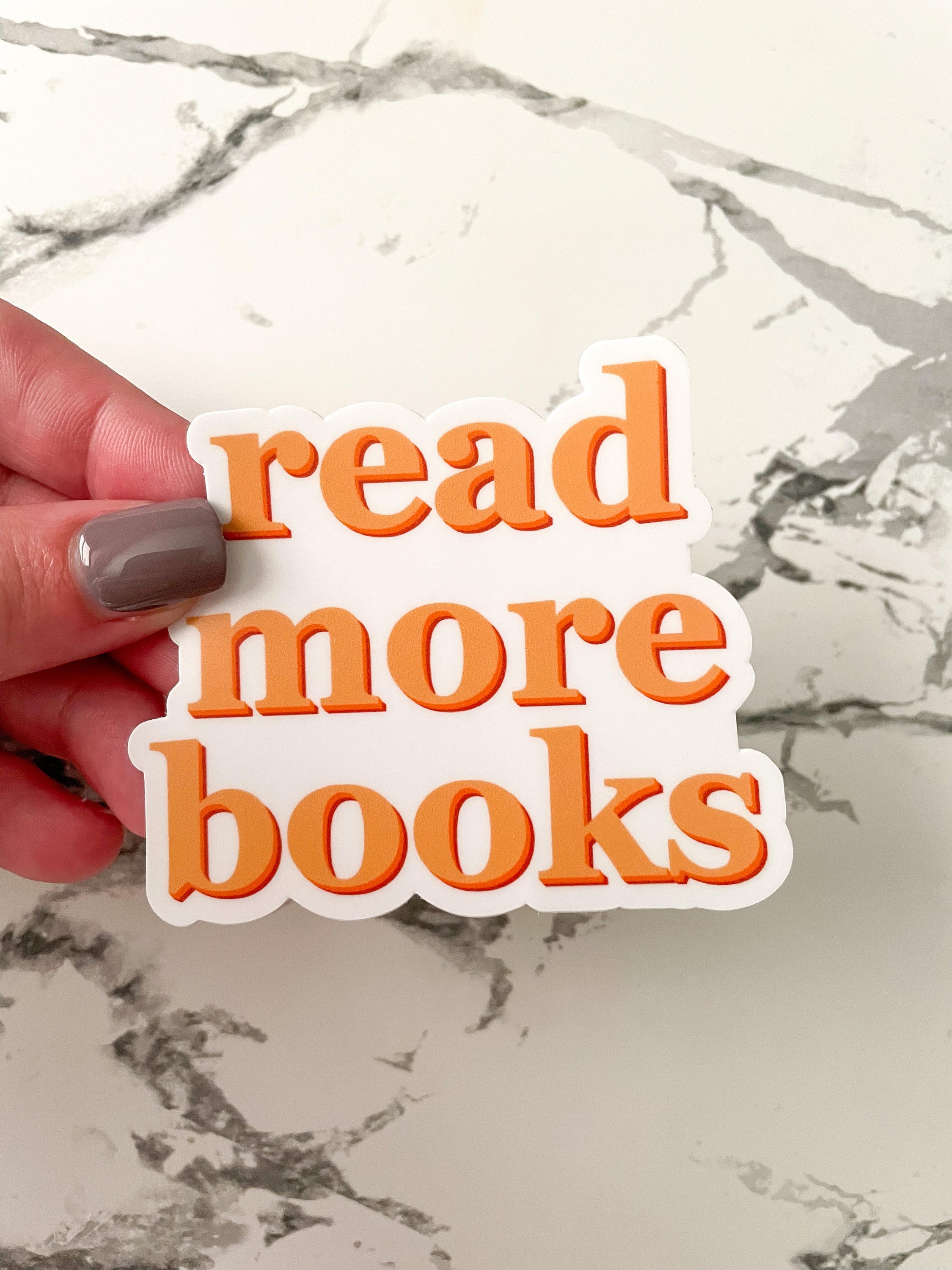 Read More Books Sticker Book Lover Gift Bookish Sticker | Etsy