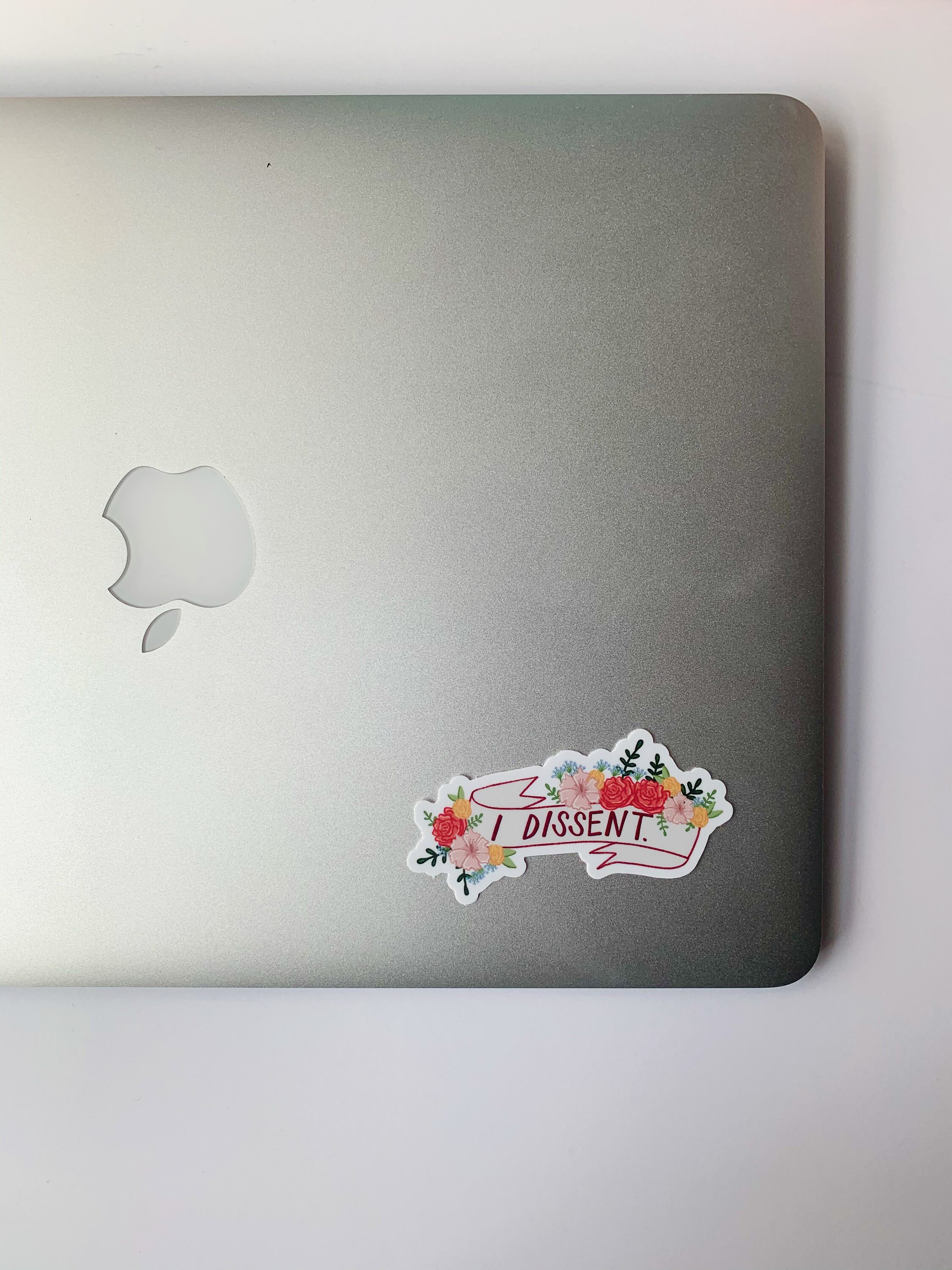 I Dissent Sticker Floral Banner I Dissent Decal RBG Quote - Etsy