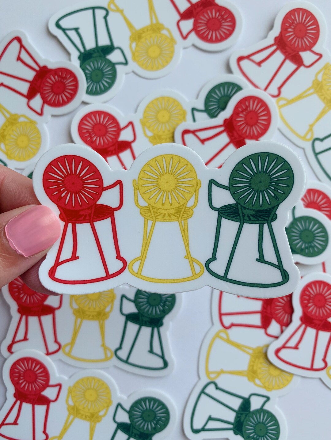 Union Chairs Sticker | Madison Terrace Chairs Sticker | UW Badger Gift ...