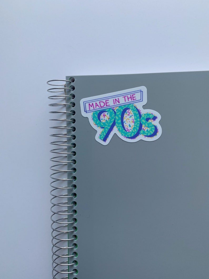Made in the 90s Sticker 90s Baby Retro Vinyl Sticker for - Etsy