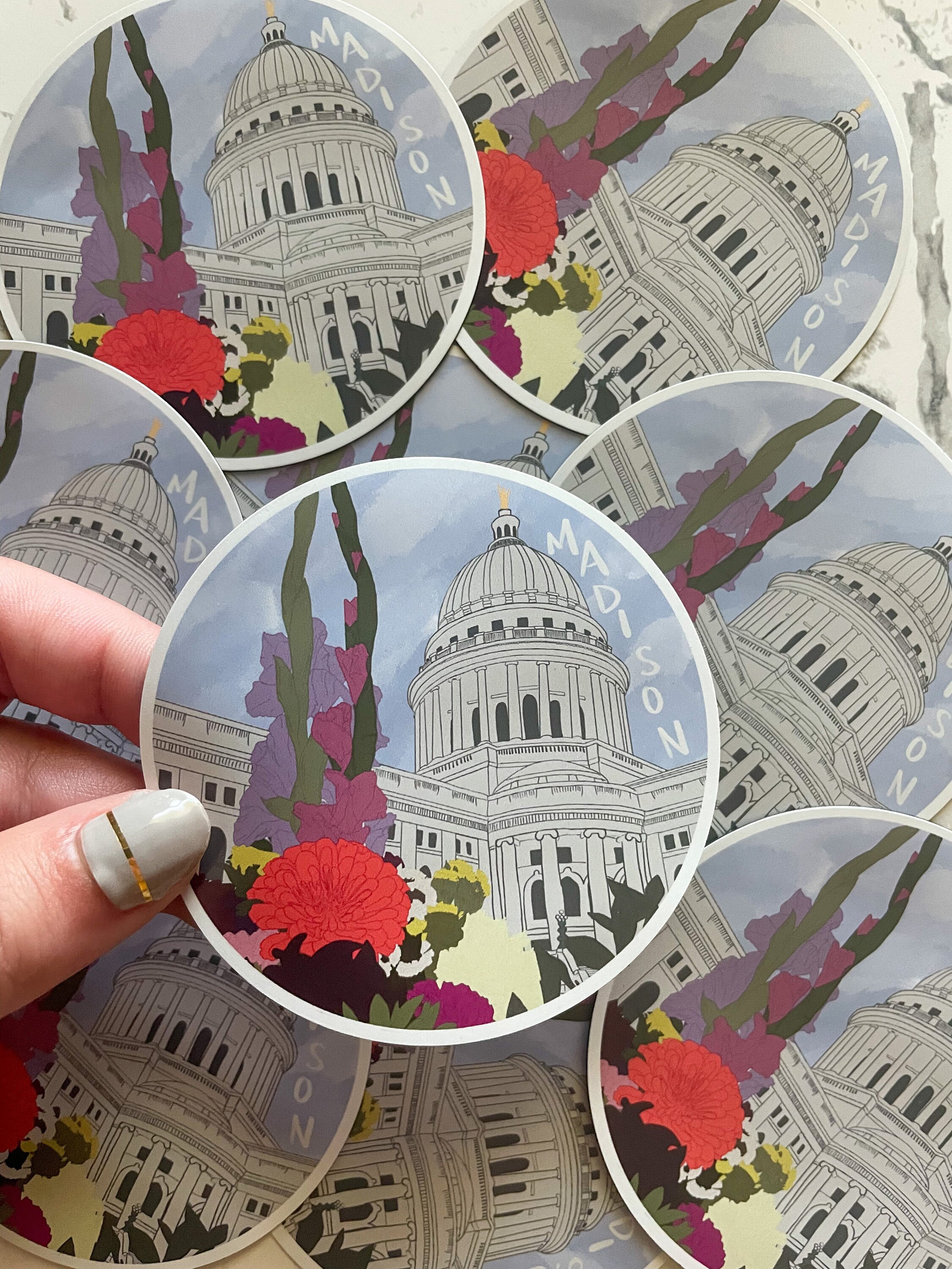 Madison State Capitol Magnet Madison Wisconsin Wisconsin - Etsy UK