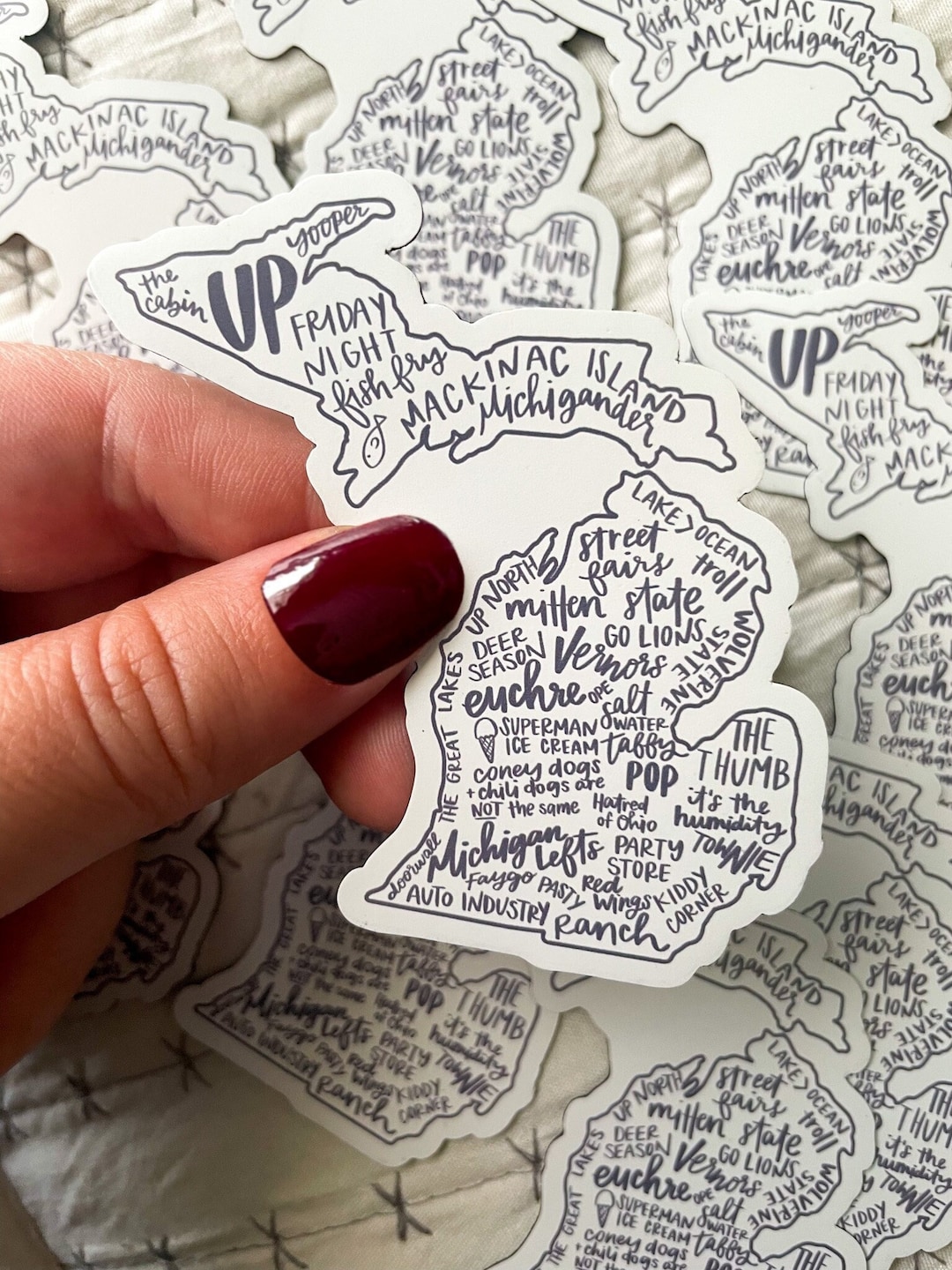 Michigan Sayings Minimalistic Magnet Michigan State Magnet MI Magnet - Etsy