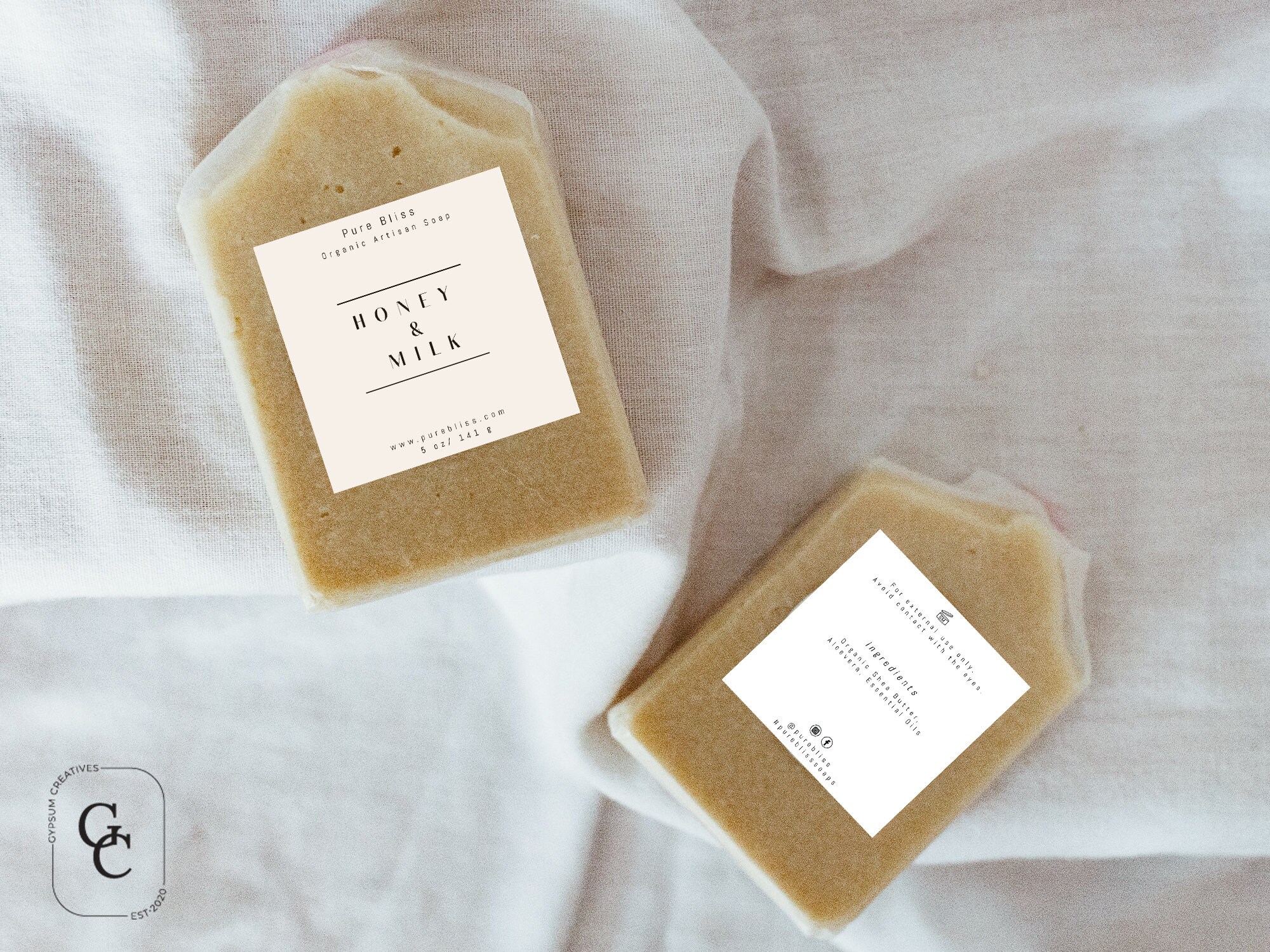 Square Soap Label Template Editable and Printable Soap | Etsy