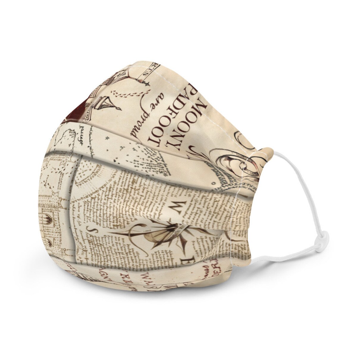 Marauder's Map Premium Face Mask - Etsy