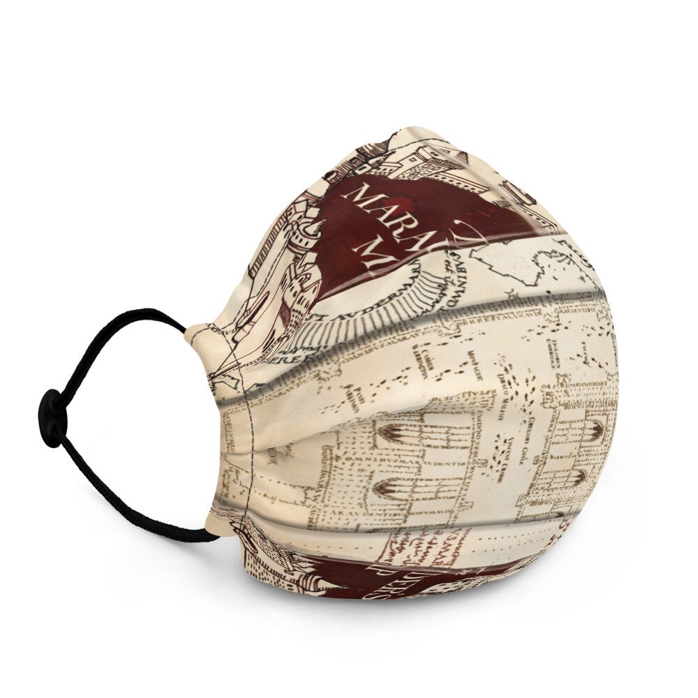Marauder's Map Premium Face Mask - Etsy