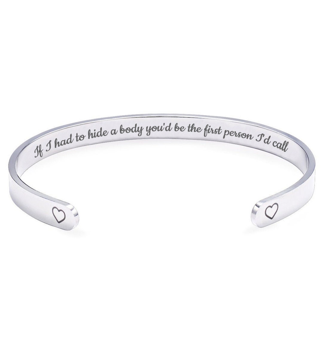 If I Had to Hide Funny Cuff Bracelet for Women, Best Friend Gift ...
