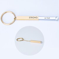 Keep It Simple Keychain SMALL Engraved Keychain Personalized Initial ...