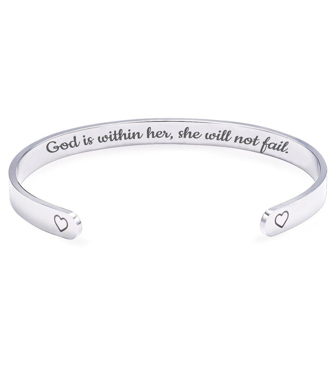 Psalm 46:5 God is Within Her She Will Not Fail Secret Message Cuff ...