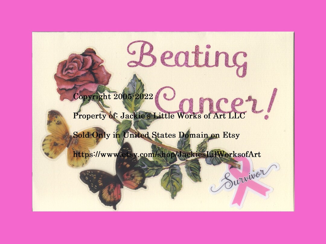 BLK310 All Occasion Breast Cancer Dimensional Greeting Card Beating ...