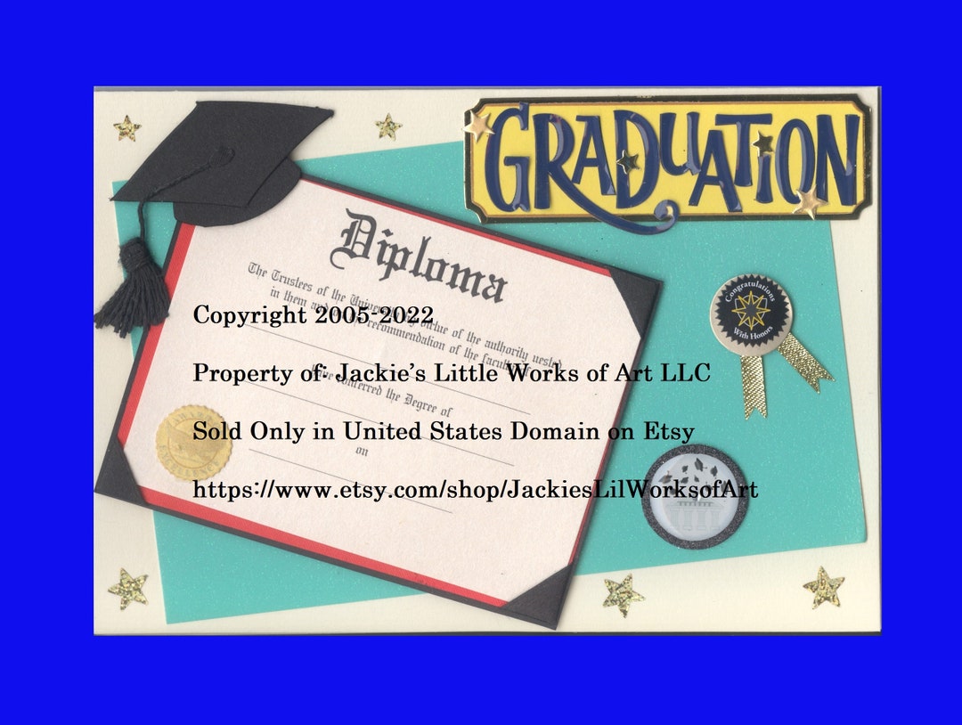 Graduation Day Greeting Card Graduation You Personalize the Diploma Cap ...