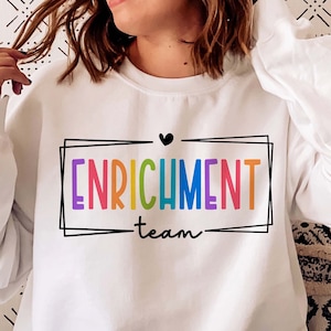 Enrichment Teacher PNG SVG, Enrichment Team Shirt Svg, Elementary ...
