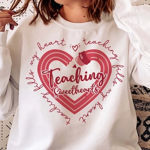 Teaching Sweethearts PNG SVG, Valentines Day PNG, Teacher Valentine Svg ...