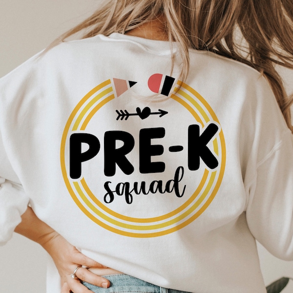 Pre K Squad Svg Png - Etsy