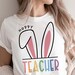 Hoppy Teacher SVG PNG Teacher Easter Shirt SVG Teacher Bunny - Etsy