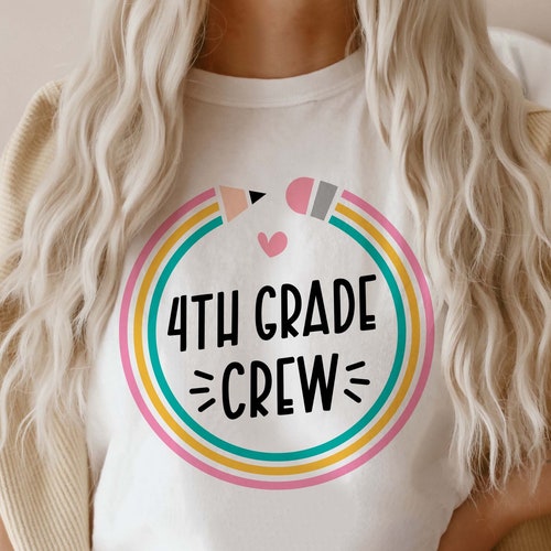 Fourth Grade Teacher Svg 4th Grade Teacher Svg Back to - Etsy