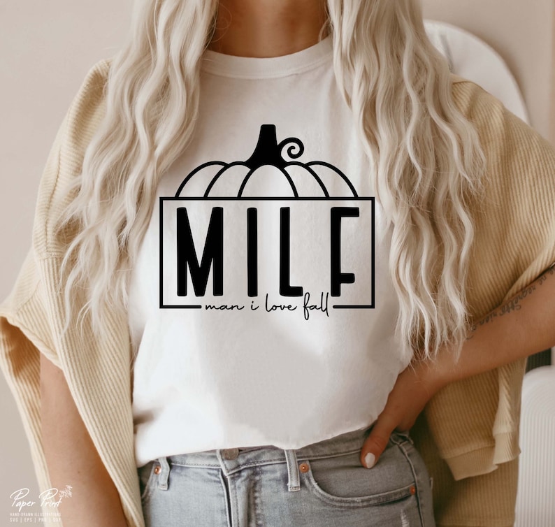 MILF Man I Love Fall SVG Thanksgiving Svg Autumn Vibes Svg - Etsy