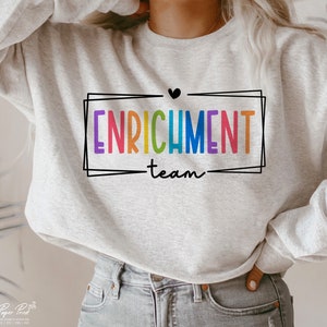 Enrichment Teacher PNG SVG, Enrichment Team Shirt Svg, Elementary ...