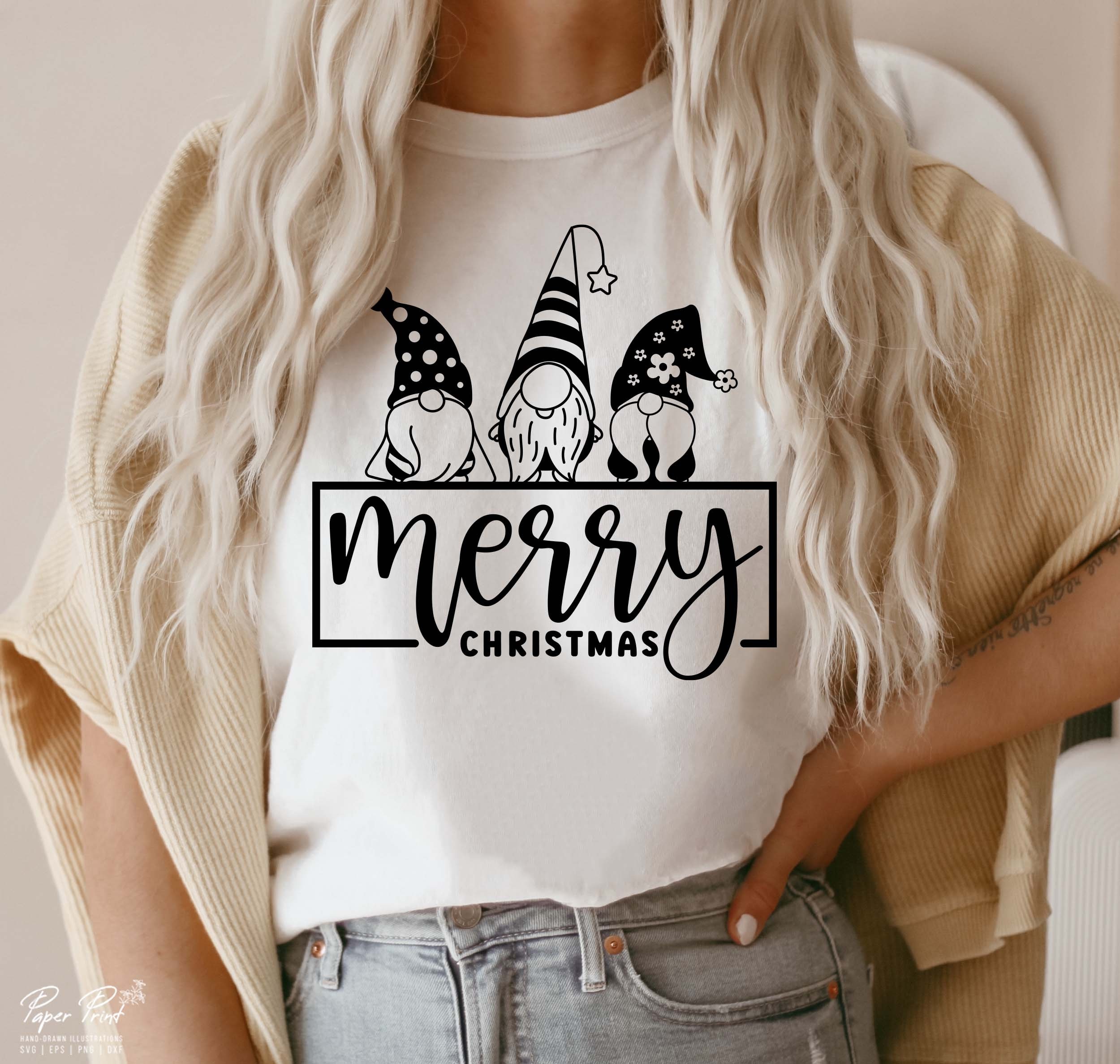 Merry Christmas Gnome SVG, PNG, Cut Files (digital Download) - Etsy