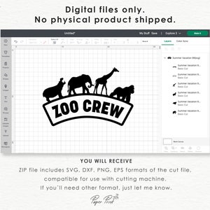 Zoo Crew Svg, Zoo Animals Svg, Zoo Squad Svg, Zoo Matching Shirts Svg ...