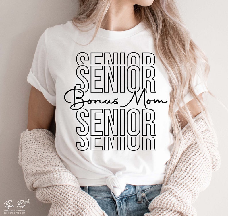 Senior Bonus Mom SVG Class of School SVG Graduation Mom SVG - Etsy