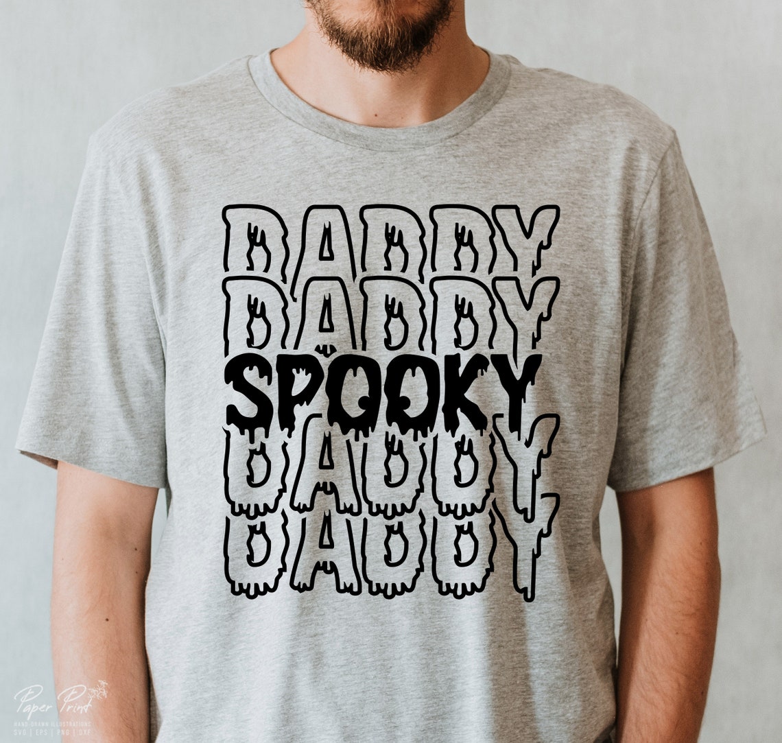Spooky Daddy SVG PNG Spooky Dad SVG Halloween Shirt Gift for - Etsy