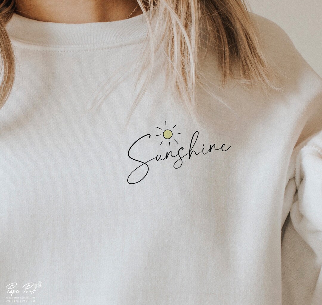 Sunshine SVG, Summer Sun Design, Cricut Silhouette Cut File (digital ...