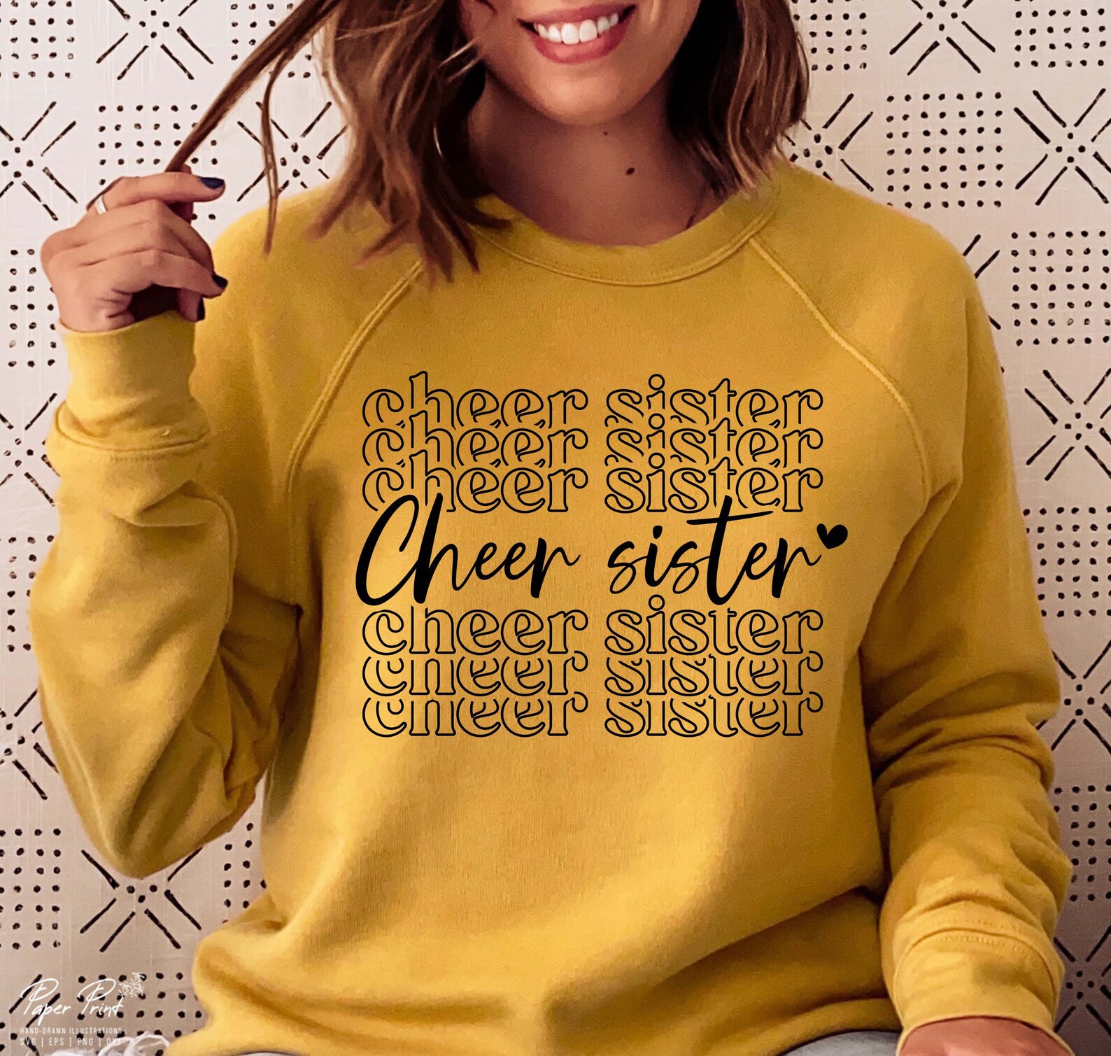Cheer Sister SVG PNG, Cheerleading Team Spirit Cut Files - Etsy