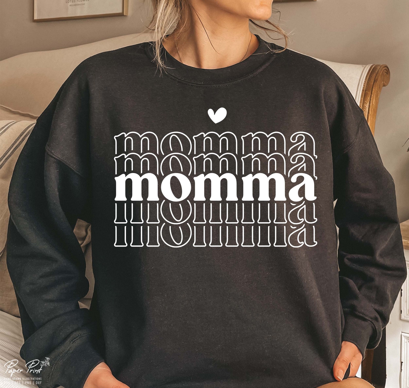 Momma SVG Mama SVG Mama Shirt SVG Mom Svg Gift for Mom - Etsy