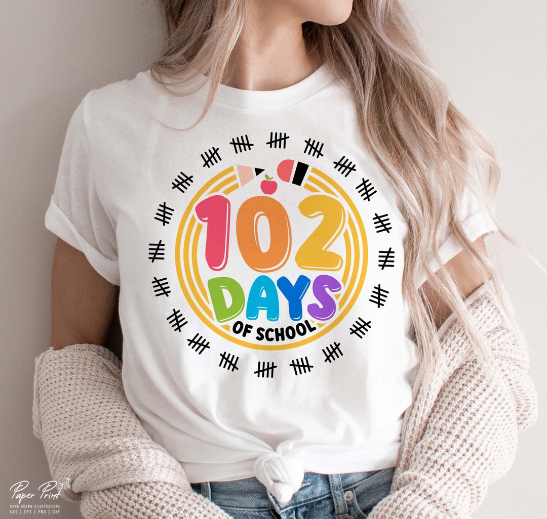 100 Days of School SVG PNG, 2nd Grade Svg, Second Grade Teacher Shirt ...