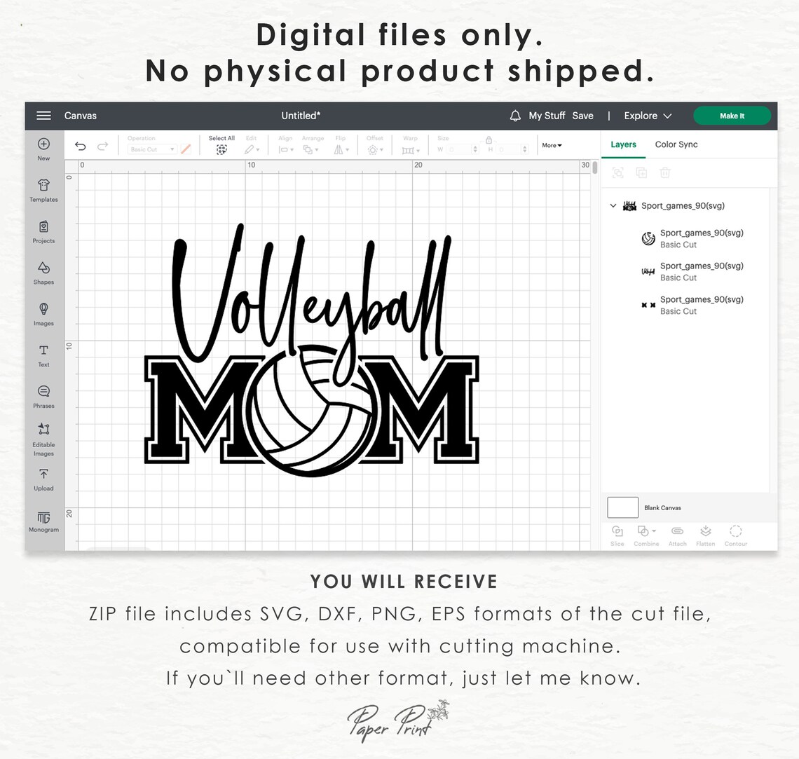 Volleyball Mom Svg, Volleyball Cheer Mom Svg, Sports Svg, Volleyball ...