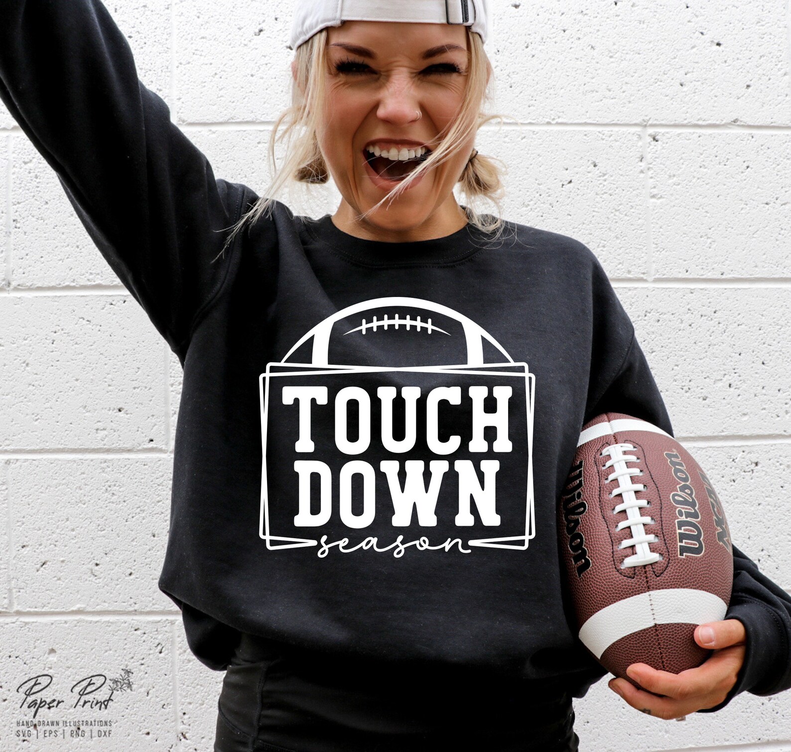 Touchdown Season Football SVG PNG, Football Mom SVG, Football Shirt Svg ...