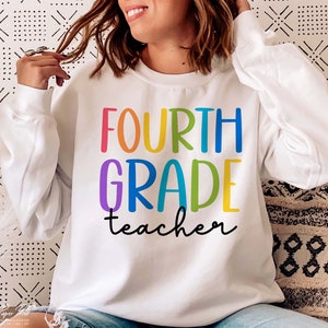 4th Grade Teacher Svg, Fourth Grade Teacher Svg, Back to School Svg ...