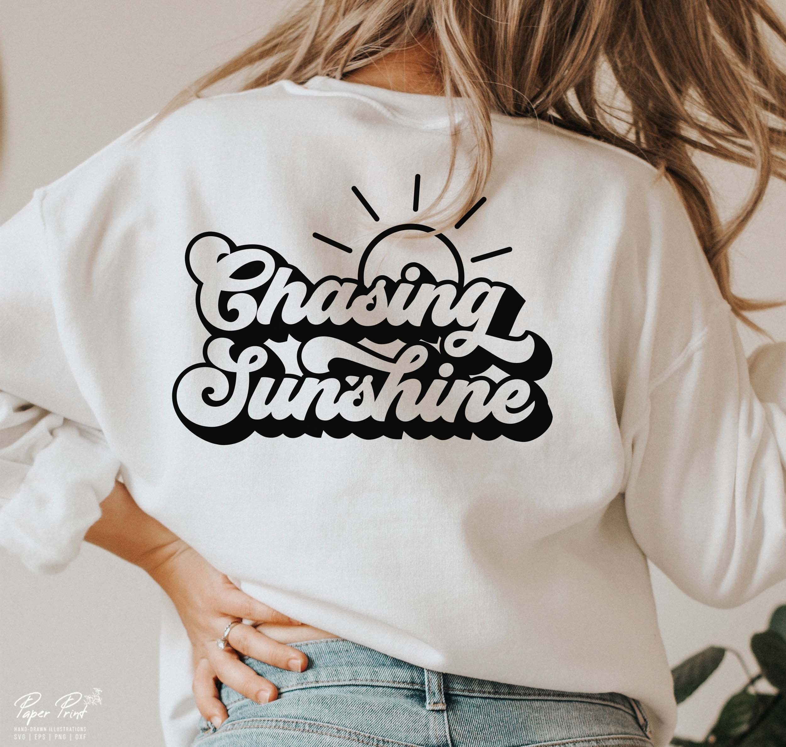 Chasing Sunshine Svg, Summer Time Svg, Summer Shirt Gift Svg, Beach ...