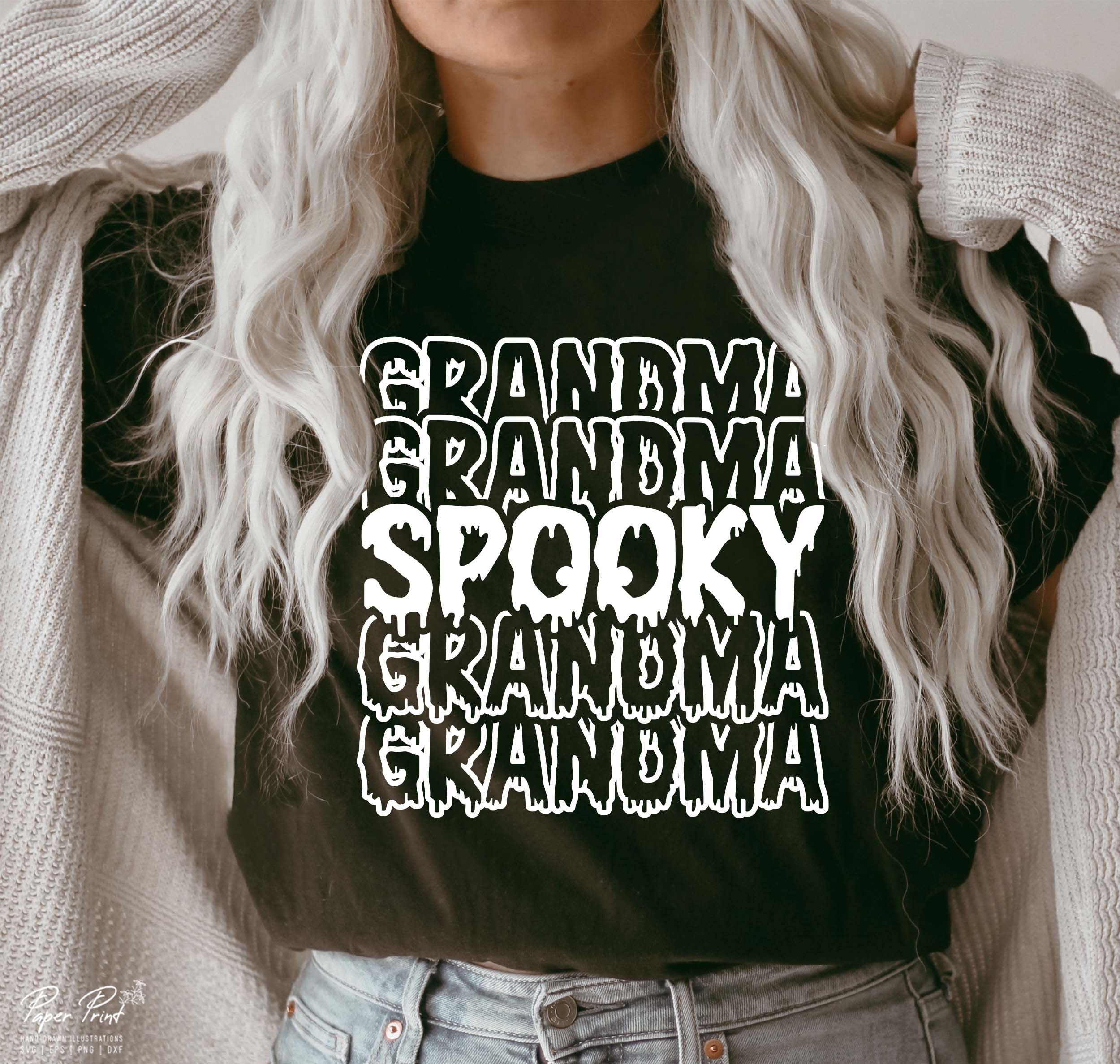 Spooky Grandma Halloween Shirt SVG, PNG, Cricut Cut File - Etsy